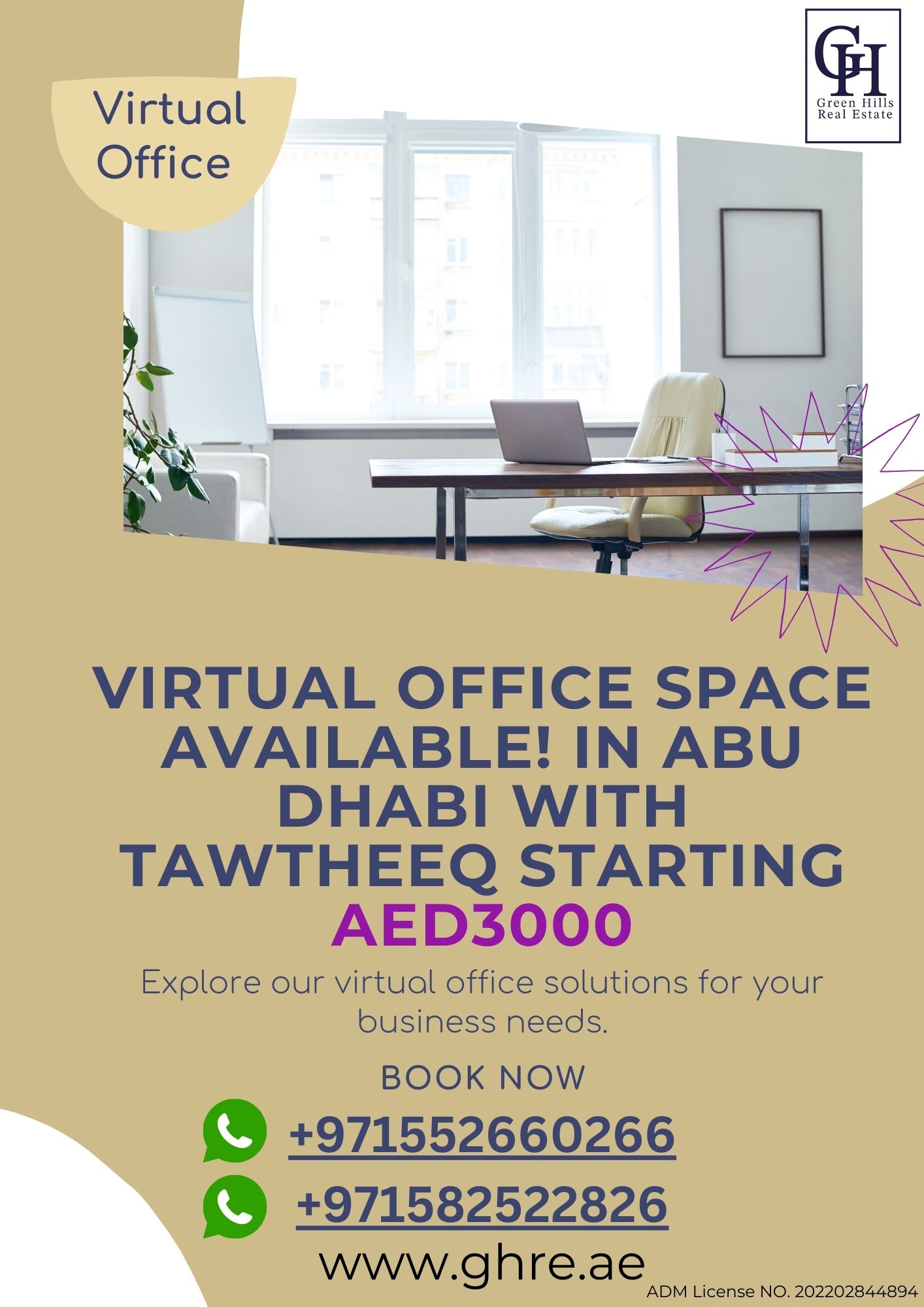 virtual office spaces with Tawtheeq contracts in Abu Dhabi - Green ...